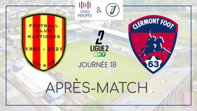Martigues - CF63 : Nouvelle victoire et bol d’air frais | 7JAC